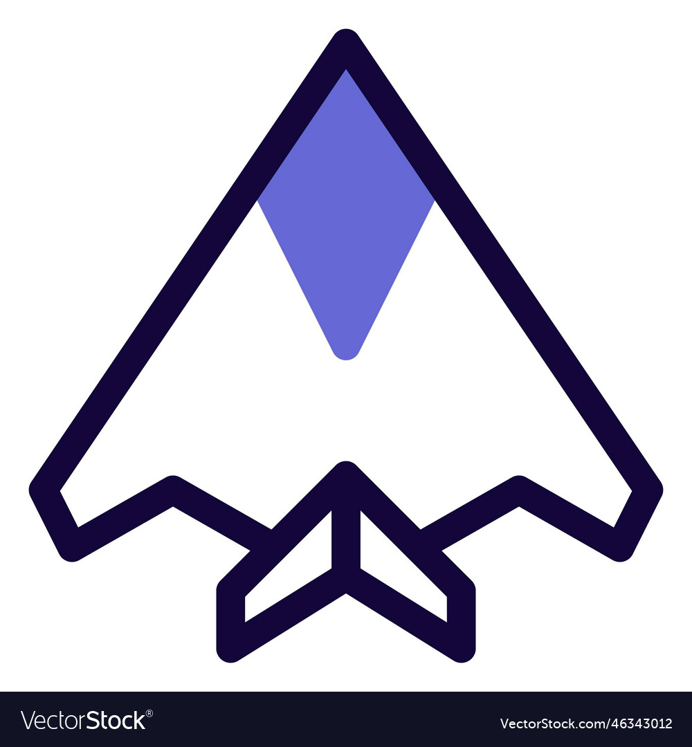 Aircraft with fixed wings or jetliner Royalty Free Vector