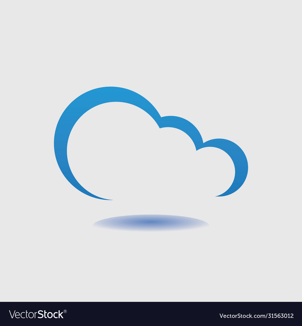 Cloud template Royalty Free Vector Image - VectorStock