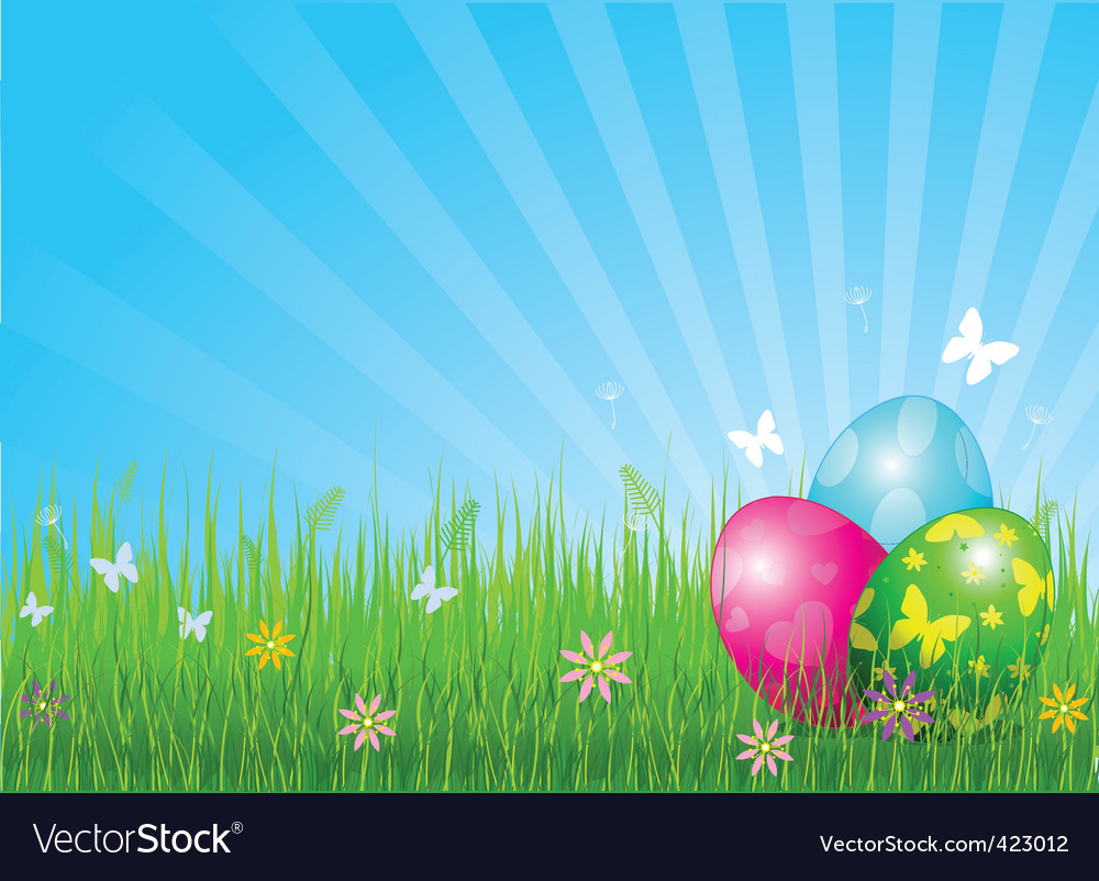 Easter eggs Royalty Free Vector Image - VectorStock