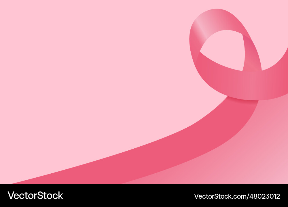International breast cancer background template Vector Image