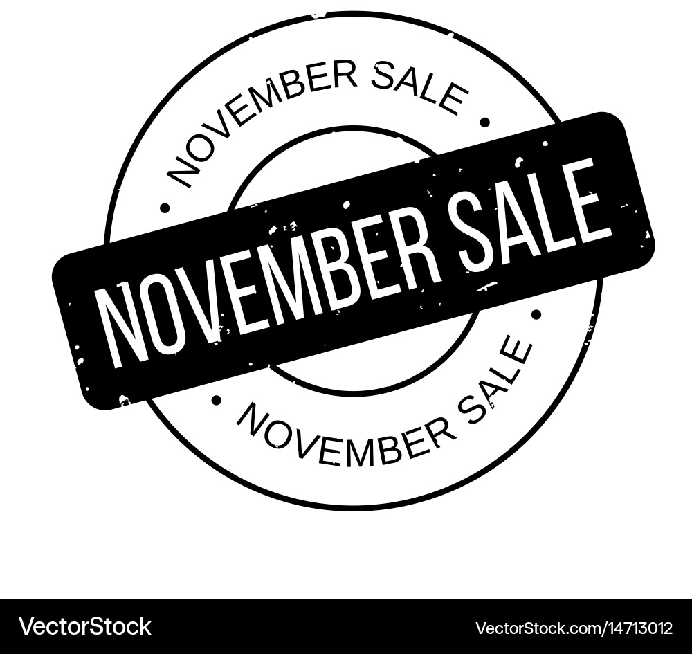 November sale rubber stamp Royalty Free Vector Image