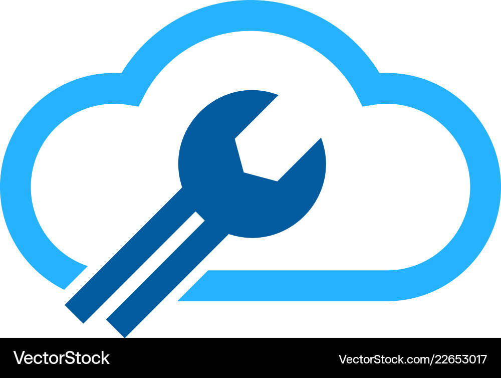 Atmosphere fix and repair logo icon design Vector Image