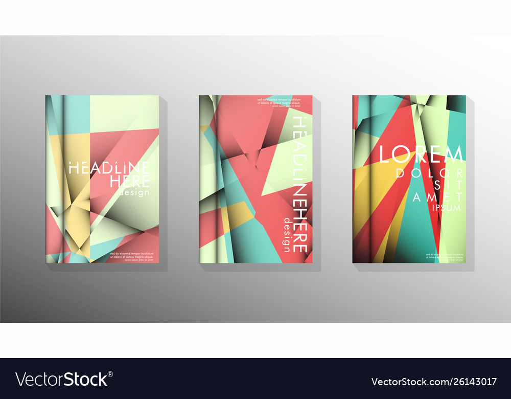 Gradient minimal geometric pattern design Vector Image