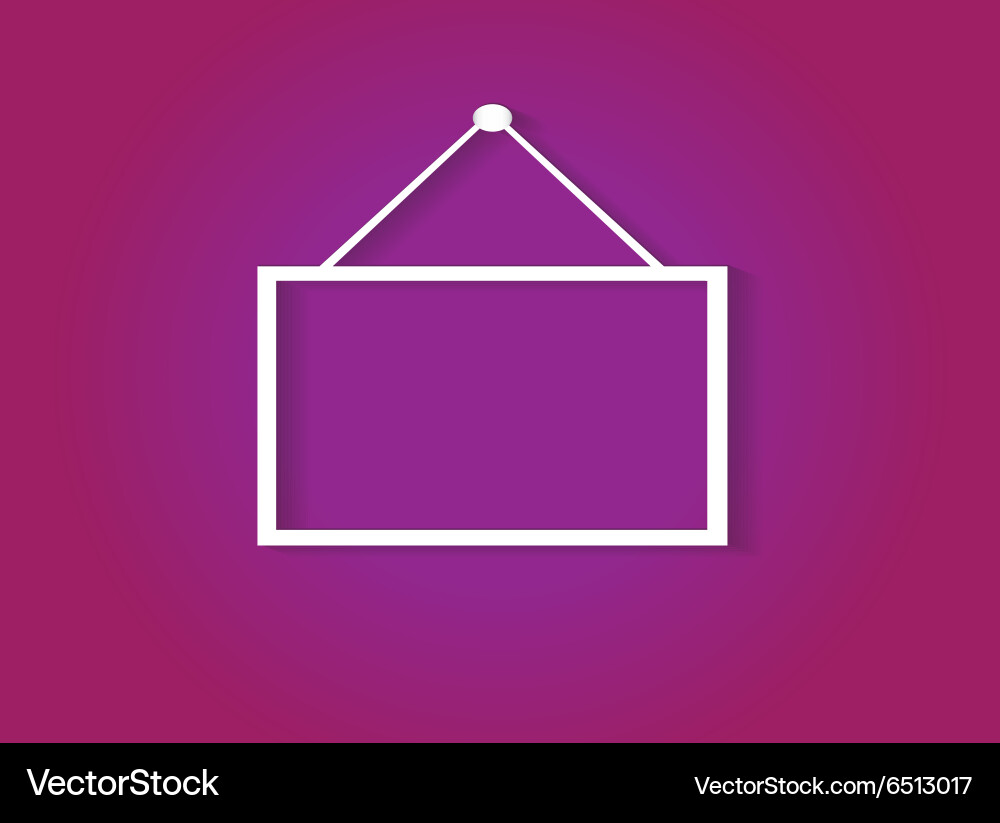 Hanging sign new purple Royalty Free Vector Image