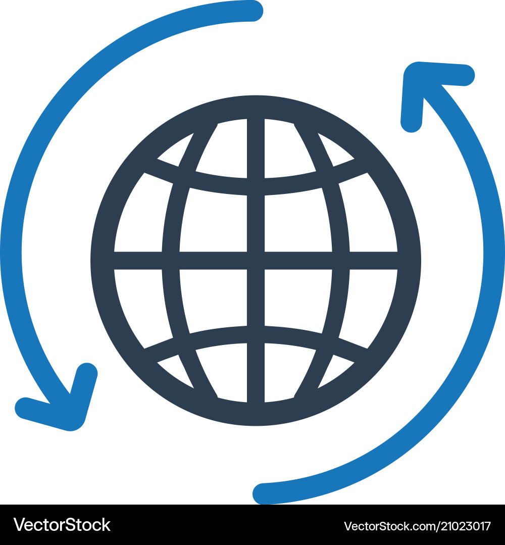 International money transaction icon Royalty Free Vector