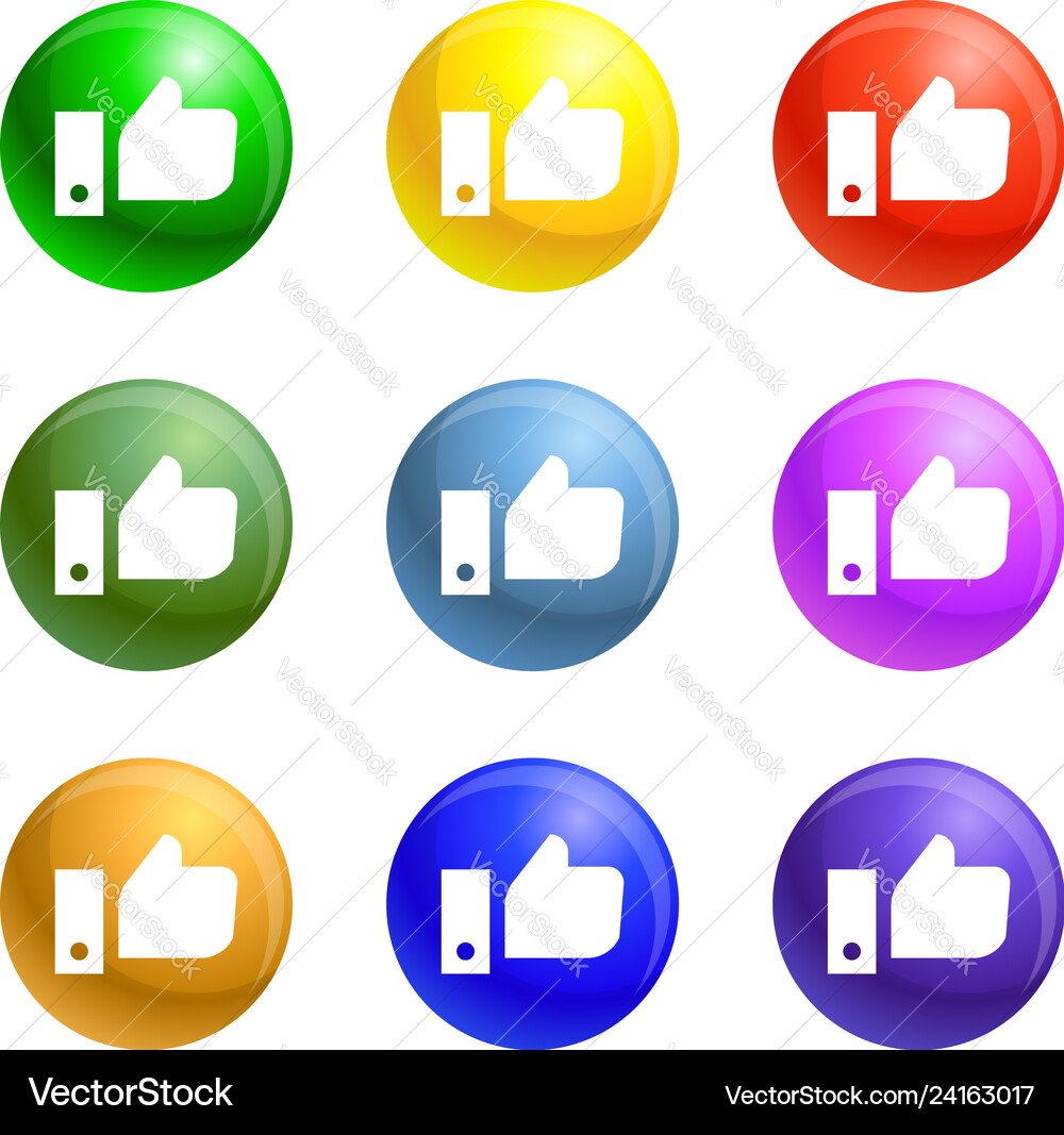 Make political choice icons set Royalty Free Vector Image