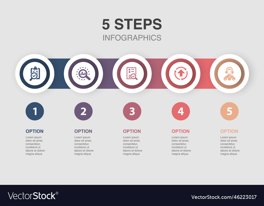 Quality control analysis evaluation improvement Vector Image