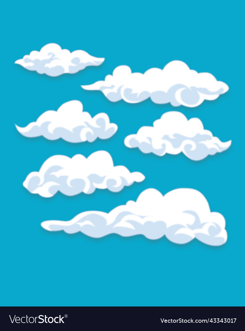 Soft clouds Royalty Free Vector Image - VectorStock