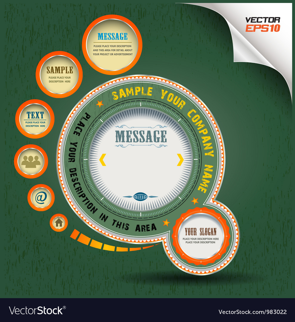 Clock circle Royalty Free Vector Image - VectorStock