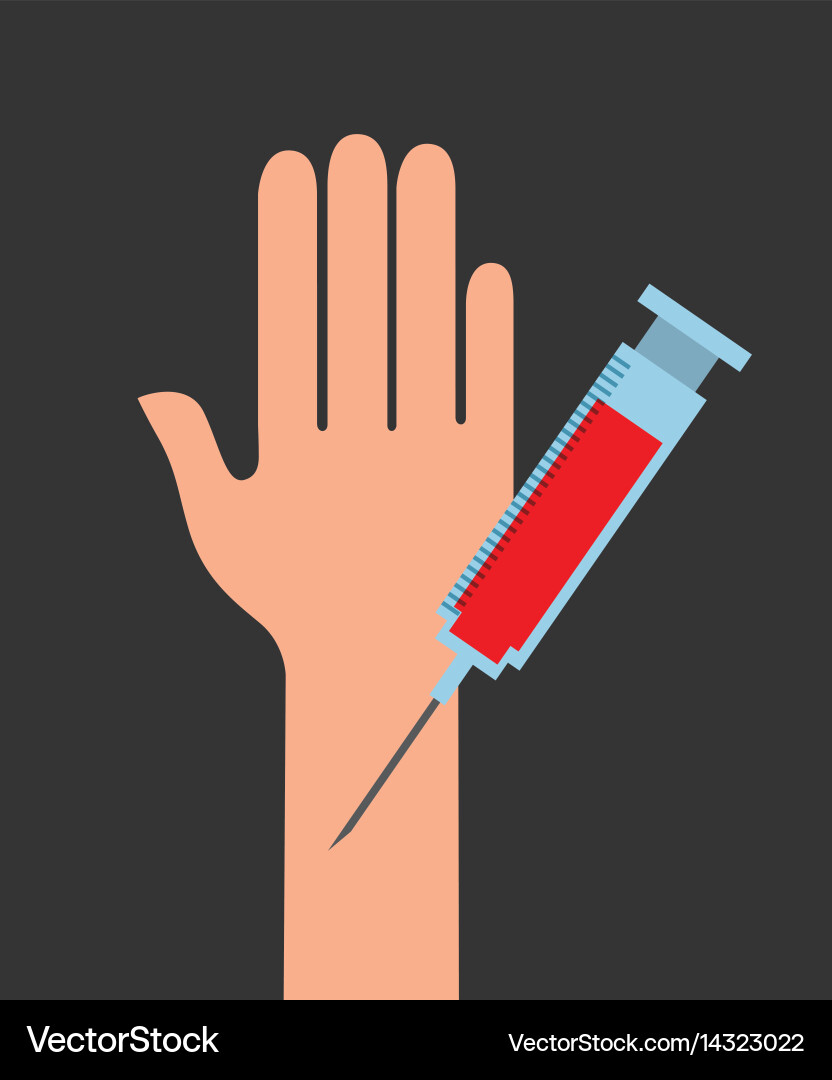 Donate blood design Royalty Free Vector Image - VectorStock
