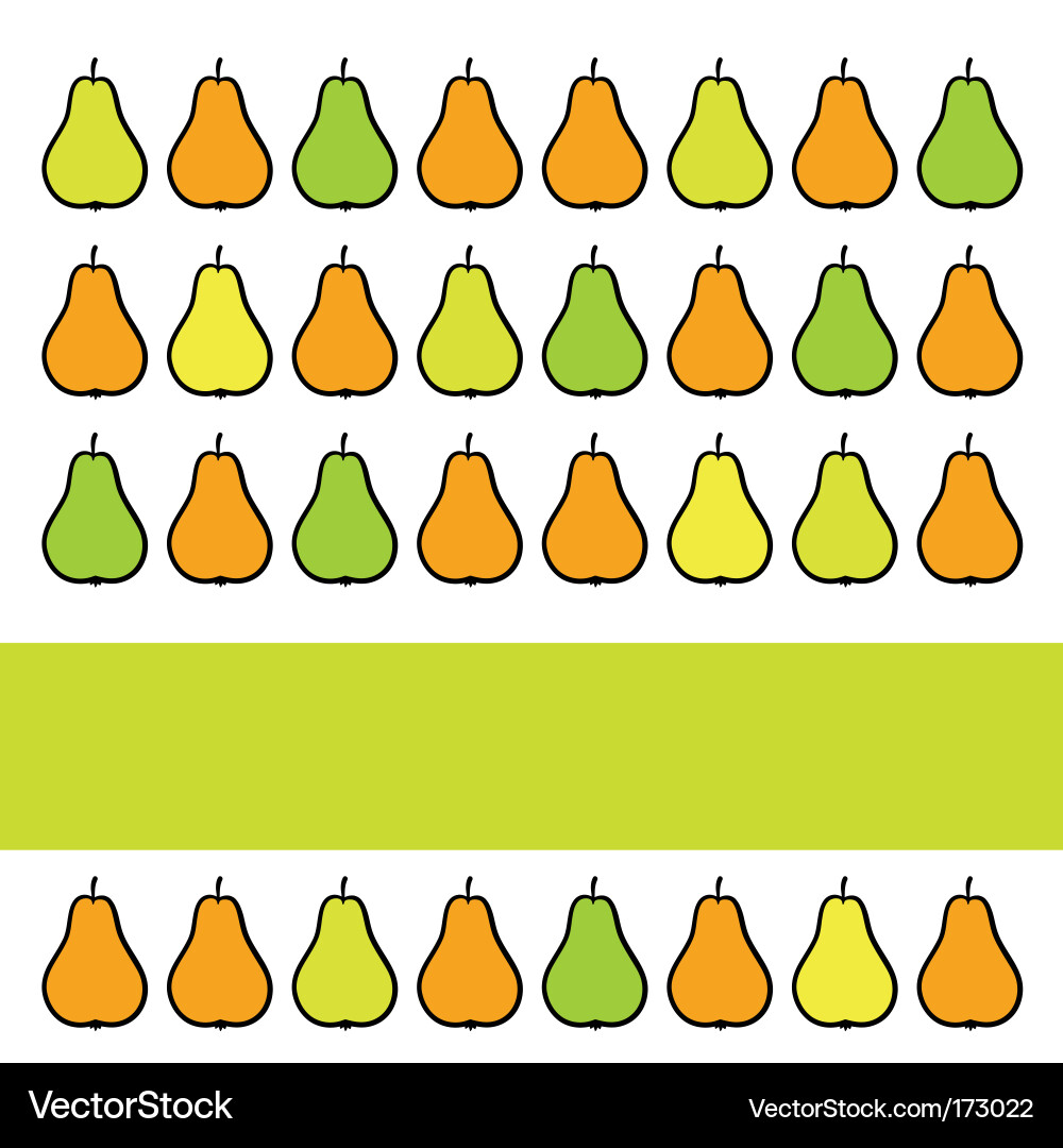 Fruit pear Royalty Free Vector Image - VectorStock