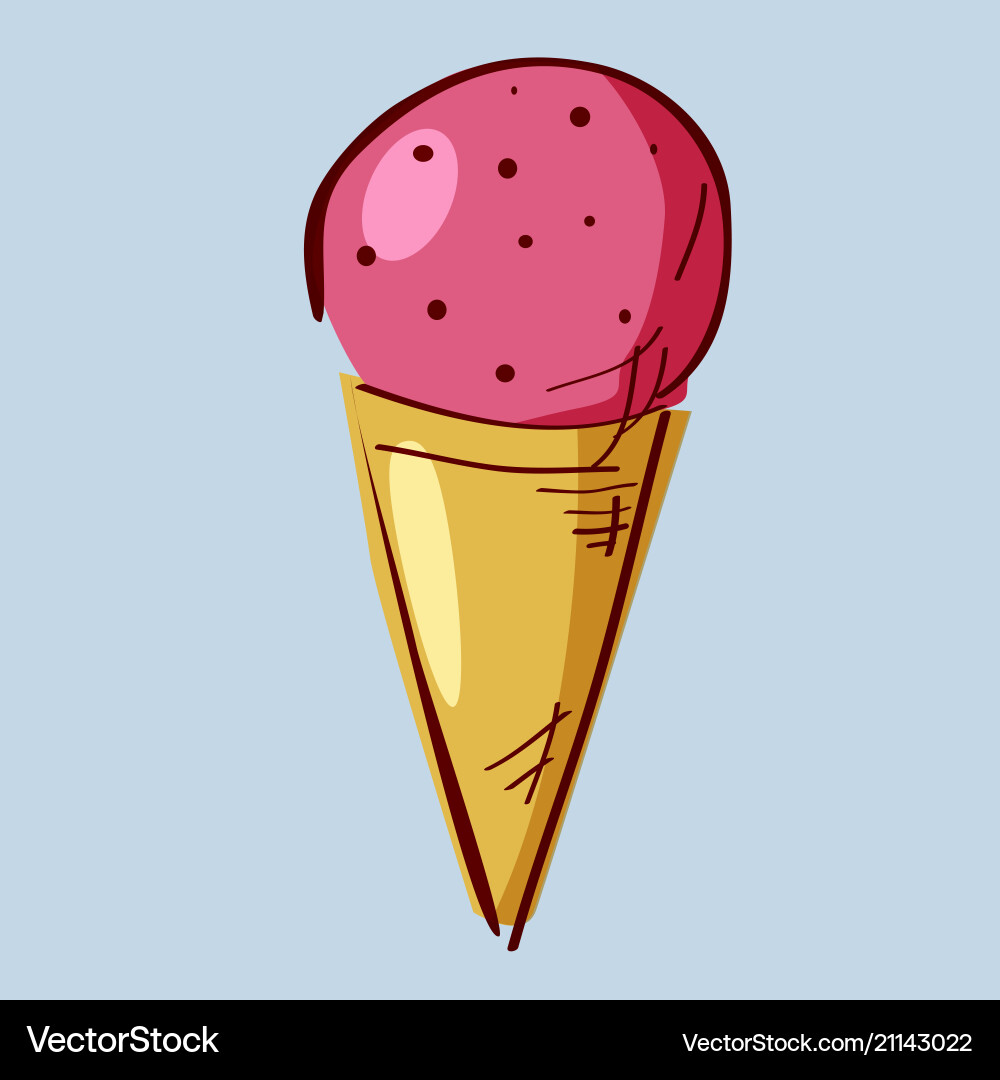 Ice cream cartoon cartoon Royalty Free Vector Image