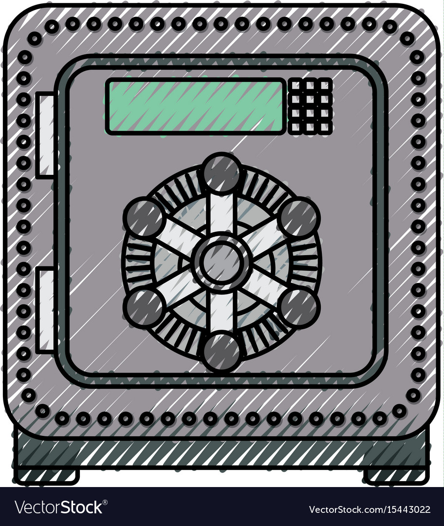 Isolated security box Royalty Free Vector Image