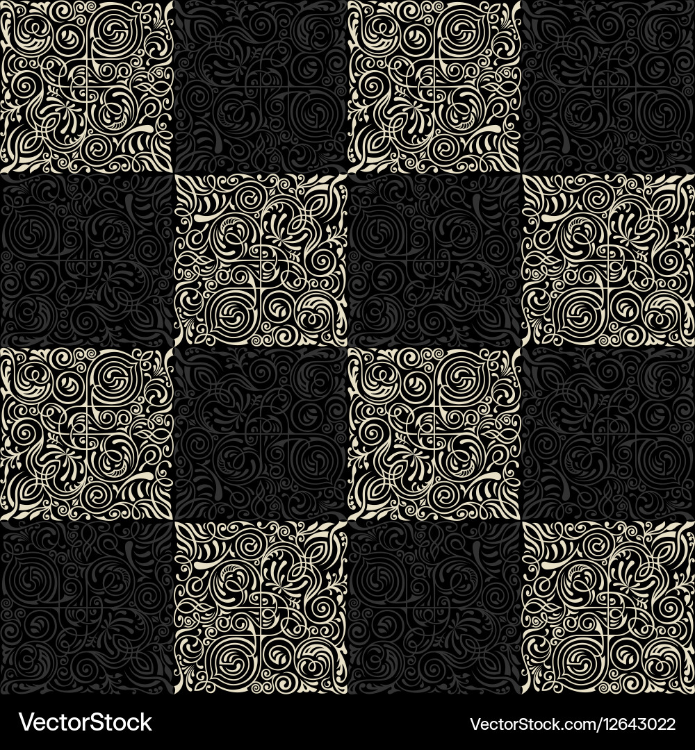 Seamless islamic floral pattern vintage gold Vector Image