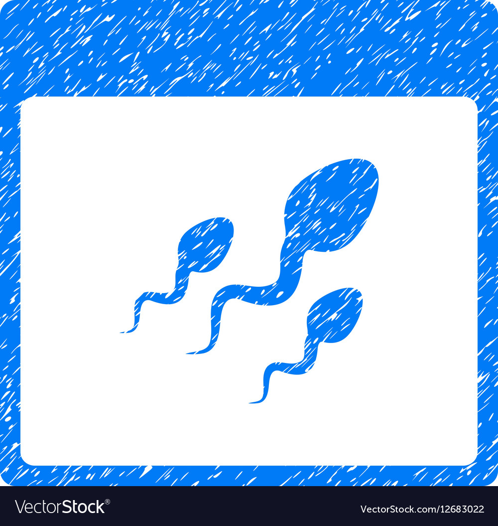 Spermatozoids Calendar Page Grainy Texture Icon Vector Image Spermatozoids Calendar Page Grainy Texture Icon Vector Image