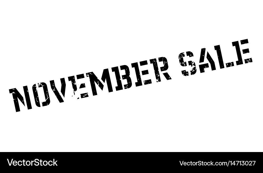 November sale rubber stamp Royalty Free Vector Image
