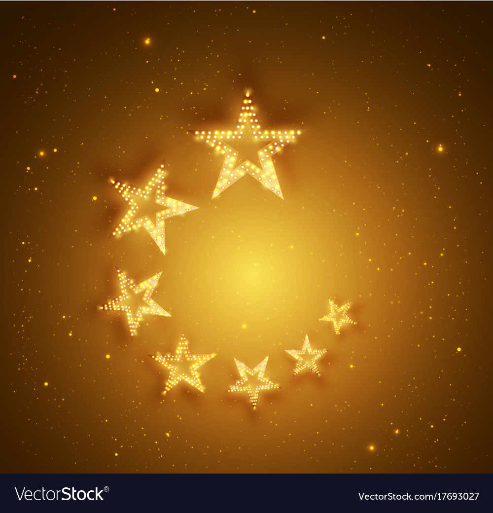 Retro stars abstract background for your design Vector Image