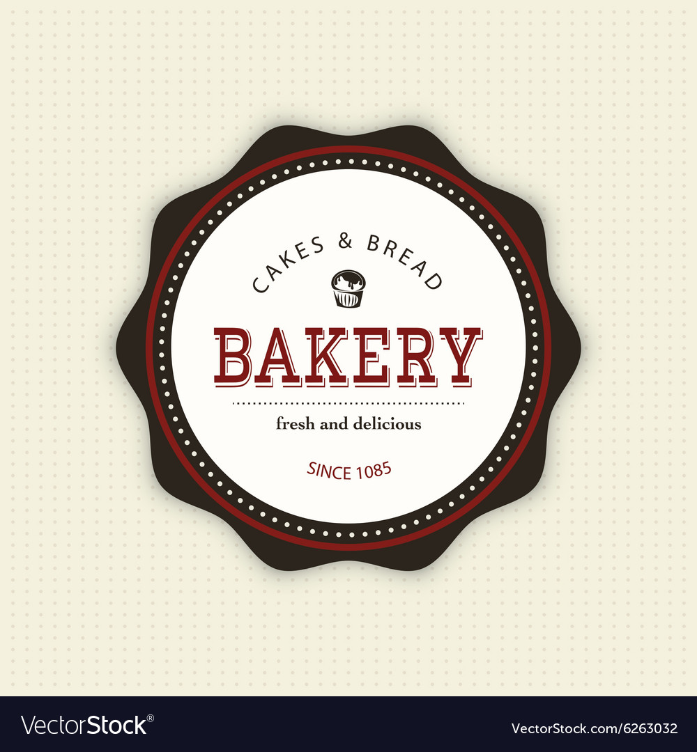 Bakery object Royalty Free Vector Image - VectorStock