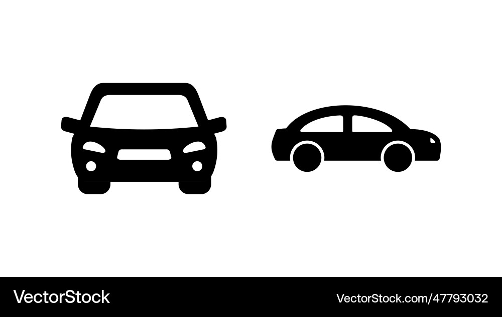 Car icon car sign sedan Royalty Free Vector Image