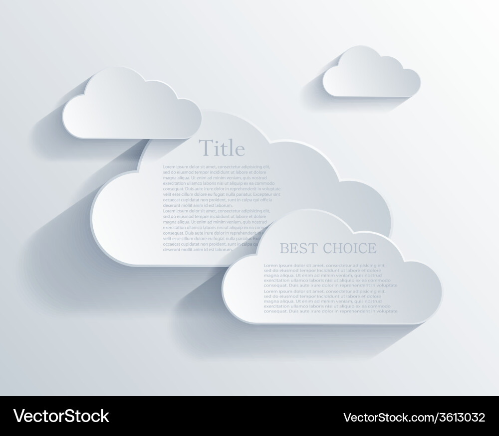 Cloud design element Royalty Free Vector Image