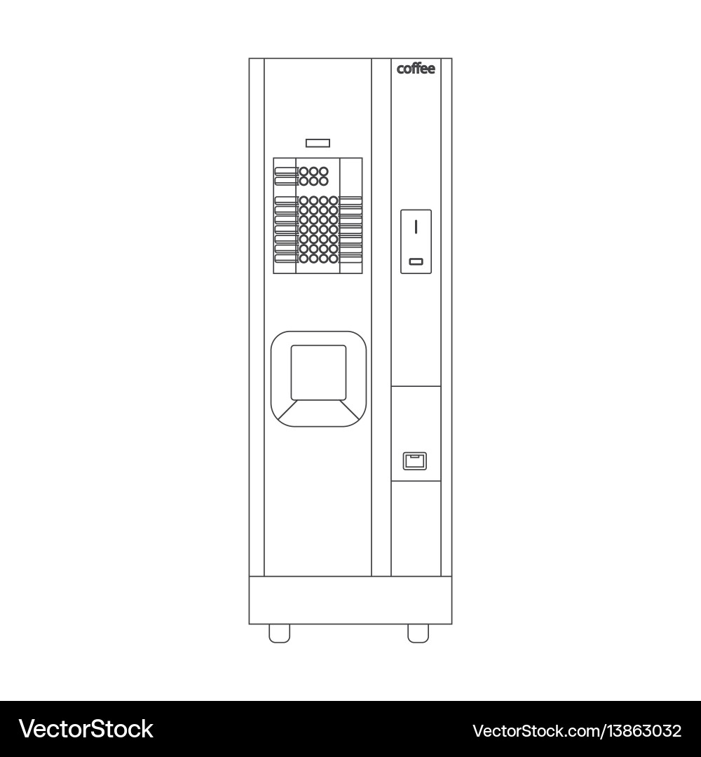Coffee machine Royalty Free Vector Image - VectorStock