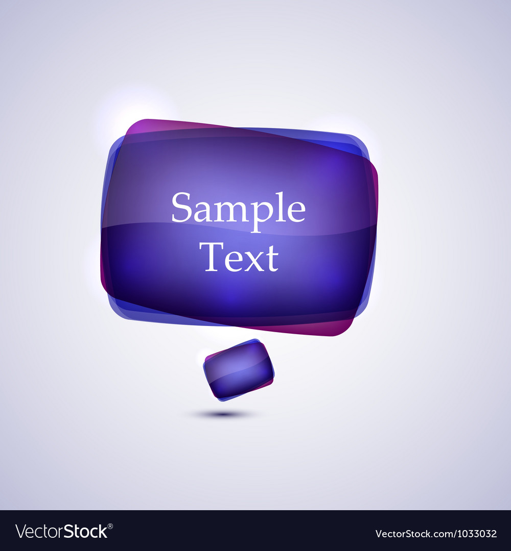 Modern speech bubble Royalty Free Vector Image