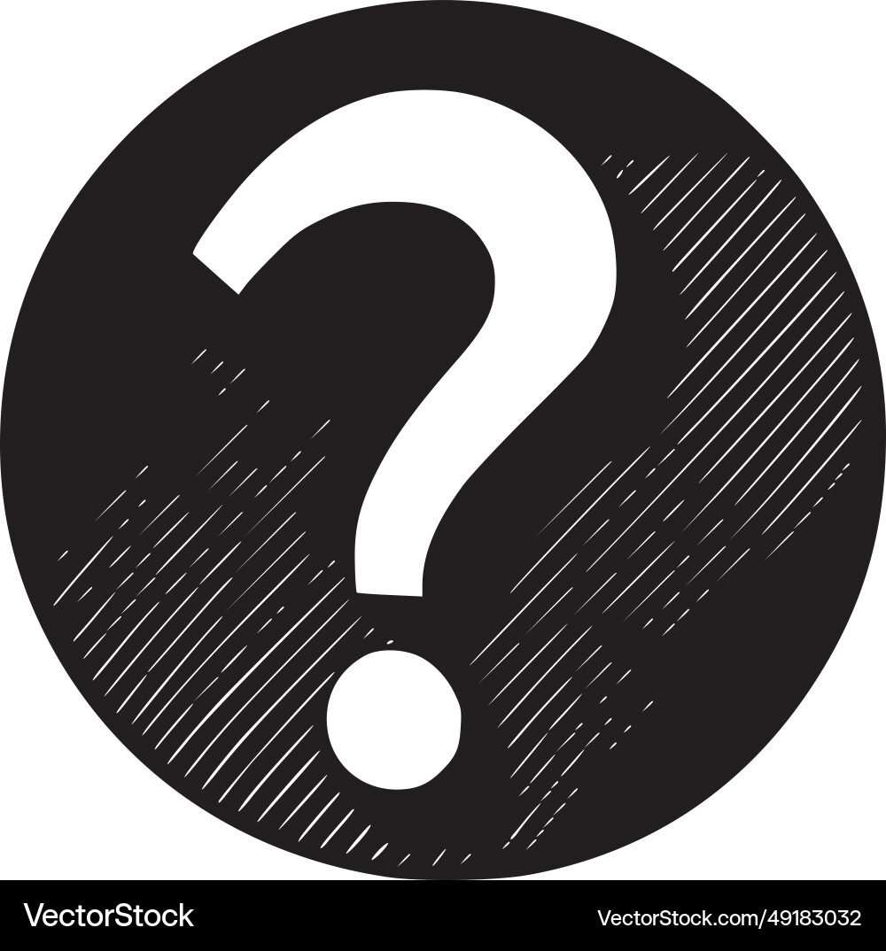 Question - high quality logo ideal for t-shirt Vector Image
