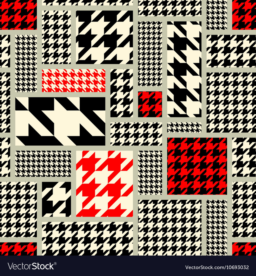 Seamless hounds-tooth pattern Royalty Free Vector Image
