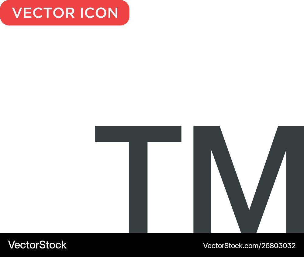 Trademark register symbol icon design Royalty Free Vector