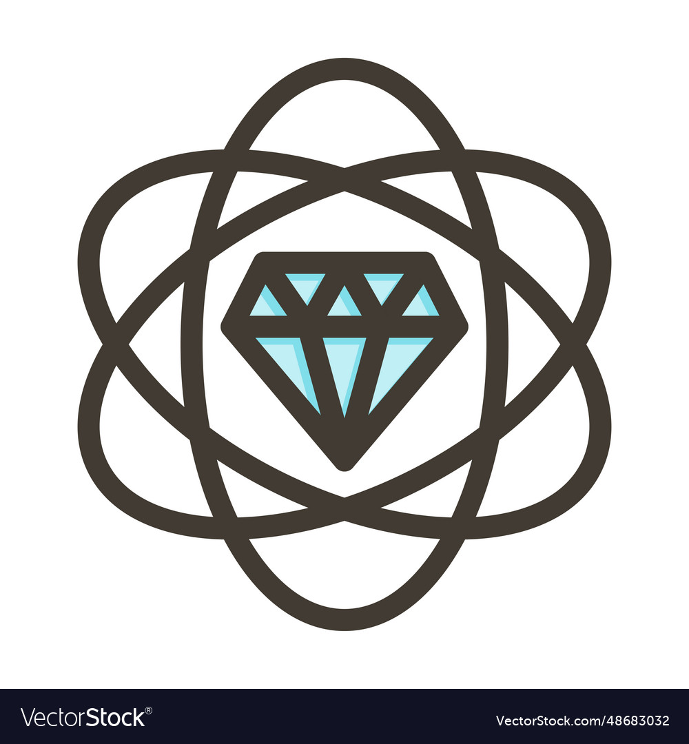 Values thick line filled colors icon for personal Vector Image