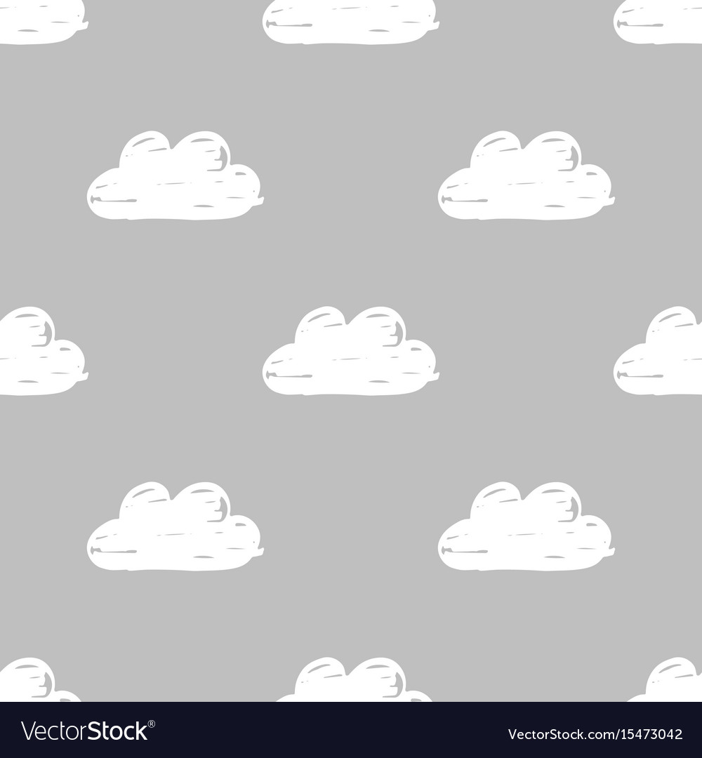 Clouds seamless pattern Royalty Free Vector Image
