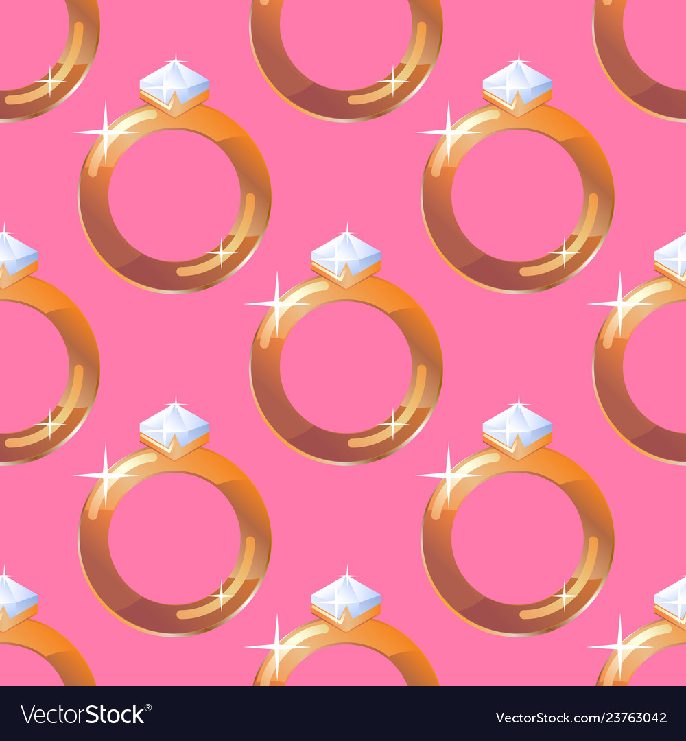Rings seamless pattern Royalty Free Vector Image