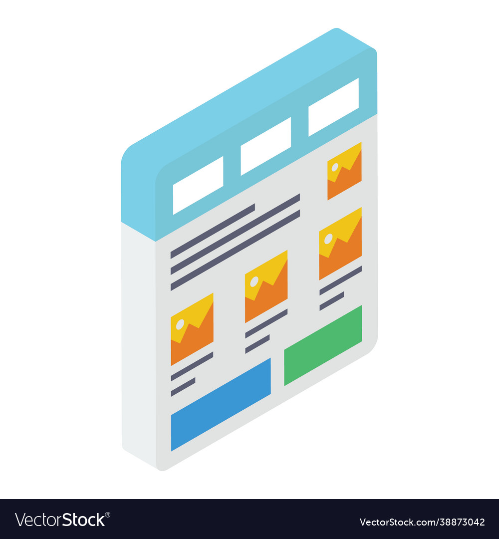 Web layout Royalty Free Vector Image - VectorStock