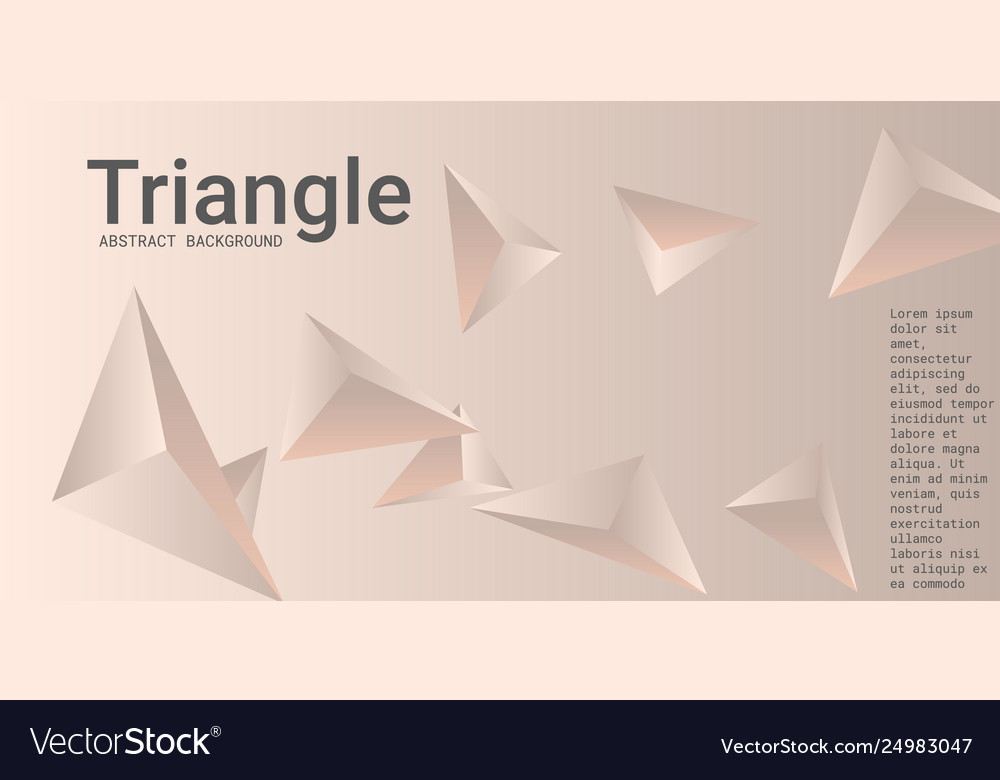 Abstract composition triangle Royalty Free Vector Image