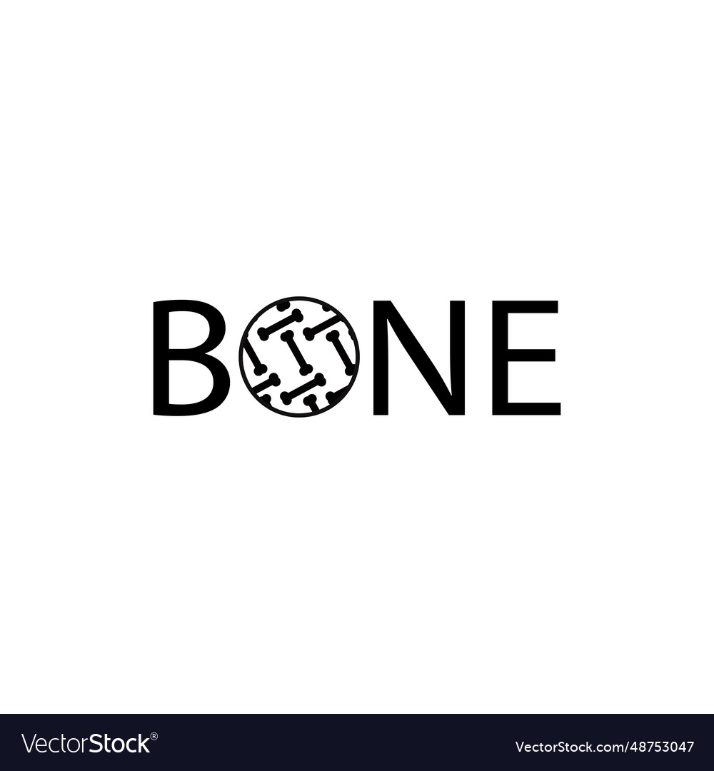 Bone logo Royalty Free Vector Image - VectorStock