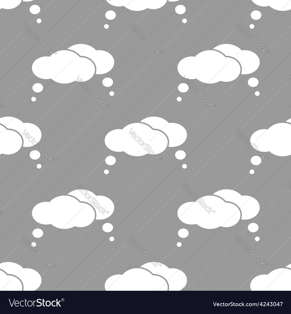 Clouds seamless pattern Royalty Free Vector Image