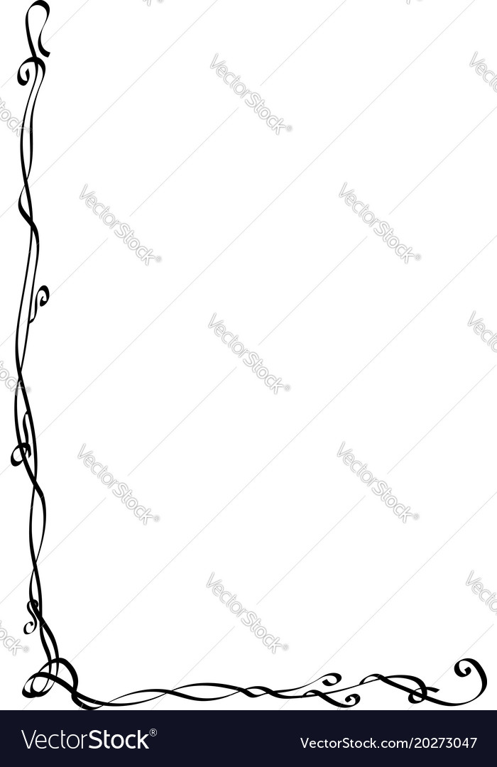 Decorative frame scroll Royalty Free Vector Image