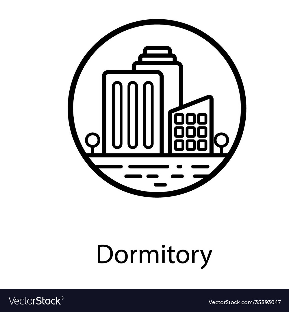 Dormitory Royalty Free Vector Image - VectorStock