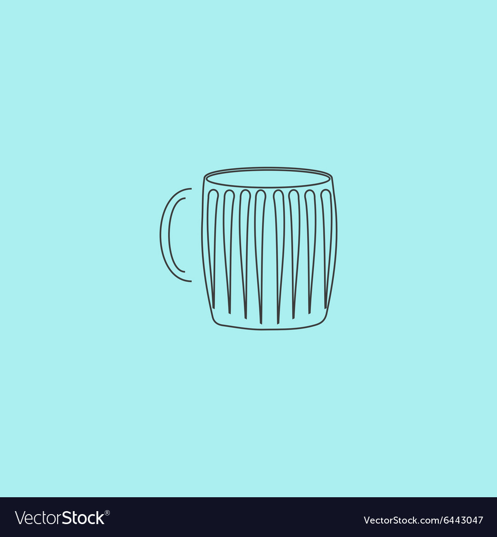 Empty beer mug Royalty Free Vector Image - VectorStock