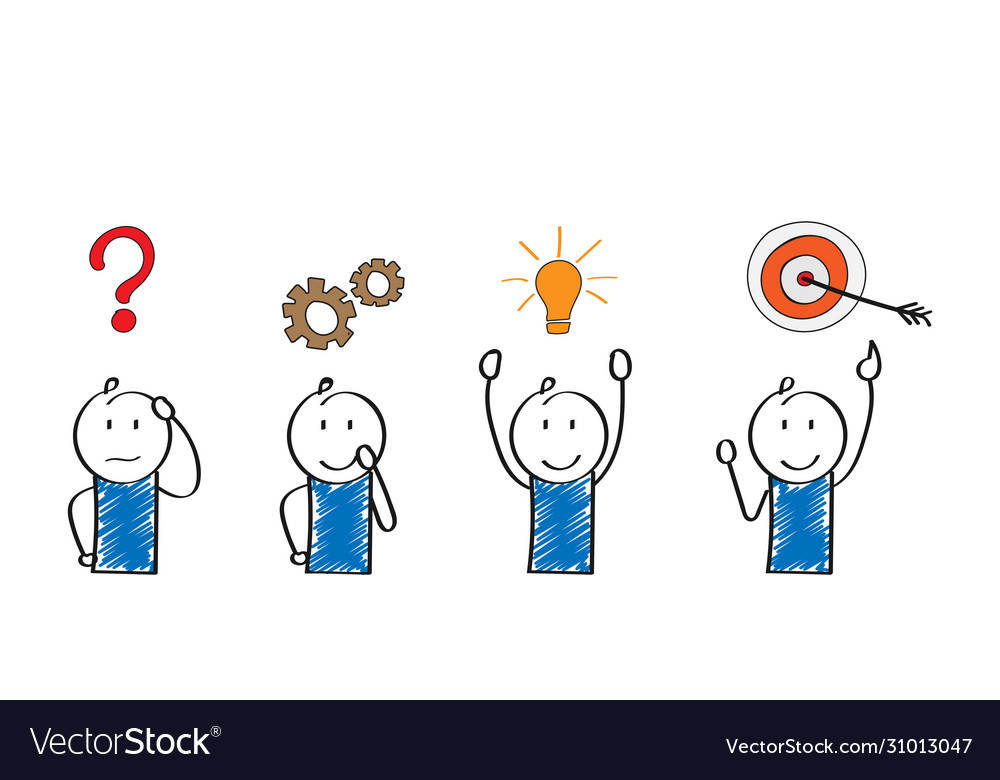 Stufen Business Implementation Problem Lizenzfreier Vektor Stufen Business Implementation Problem Lizenzfreier Vektor