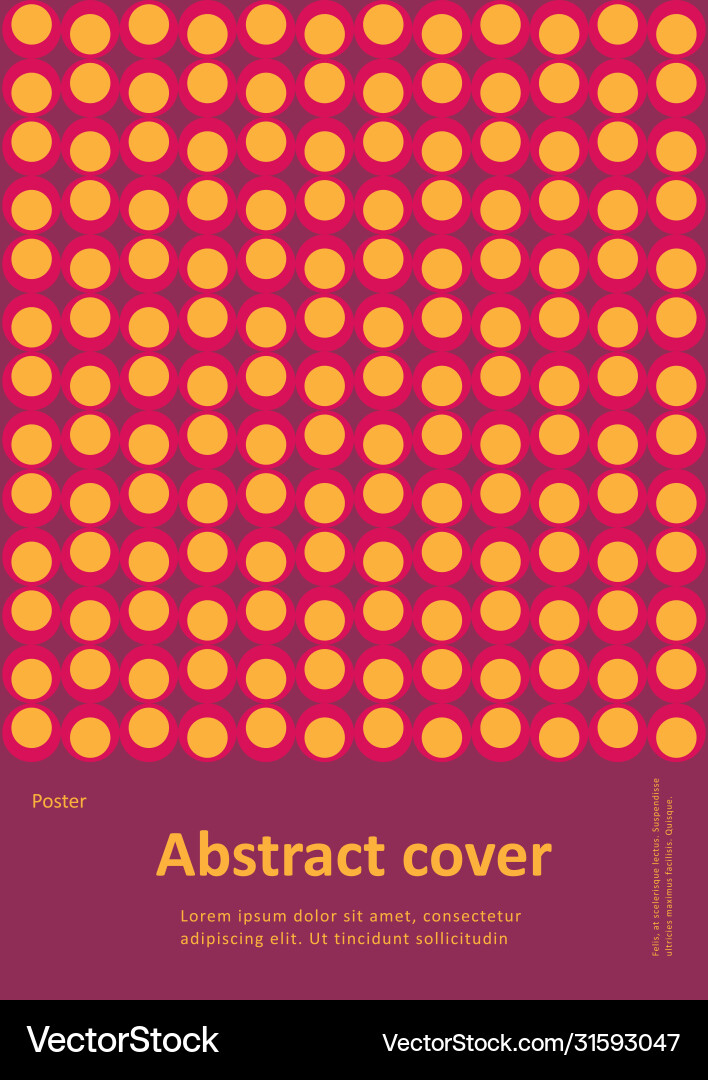 Vintage retro design cover a4 vertical Royalty Free Vector