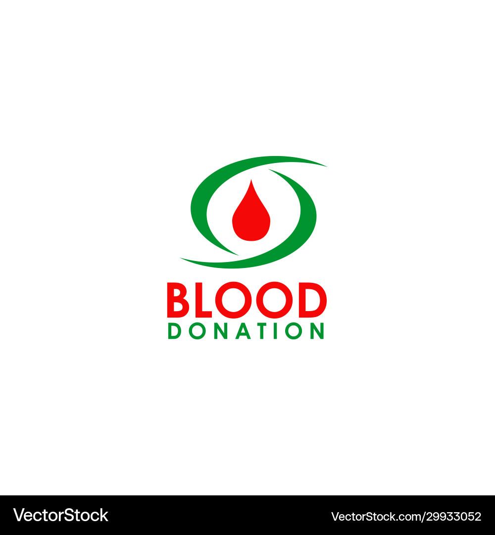 Blood icon logo design template Royalty Free Vector Image