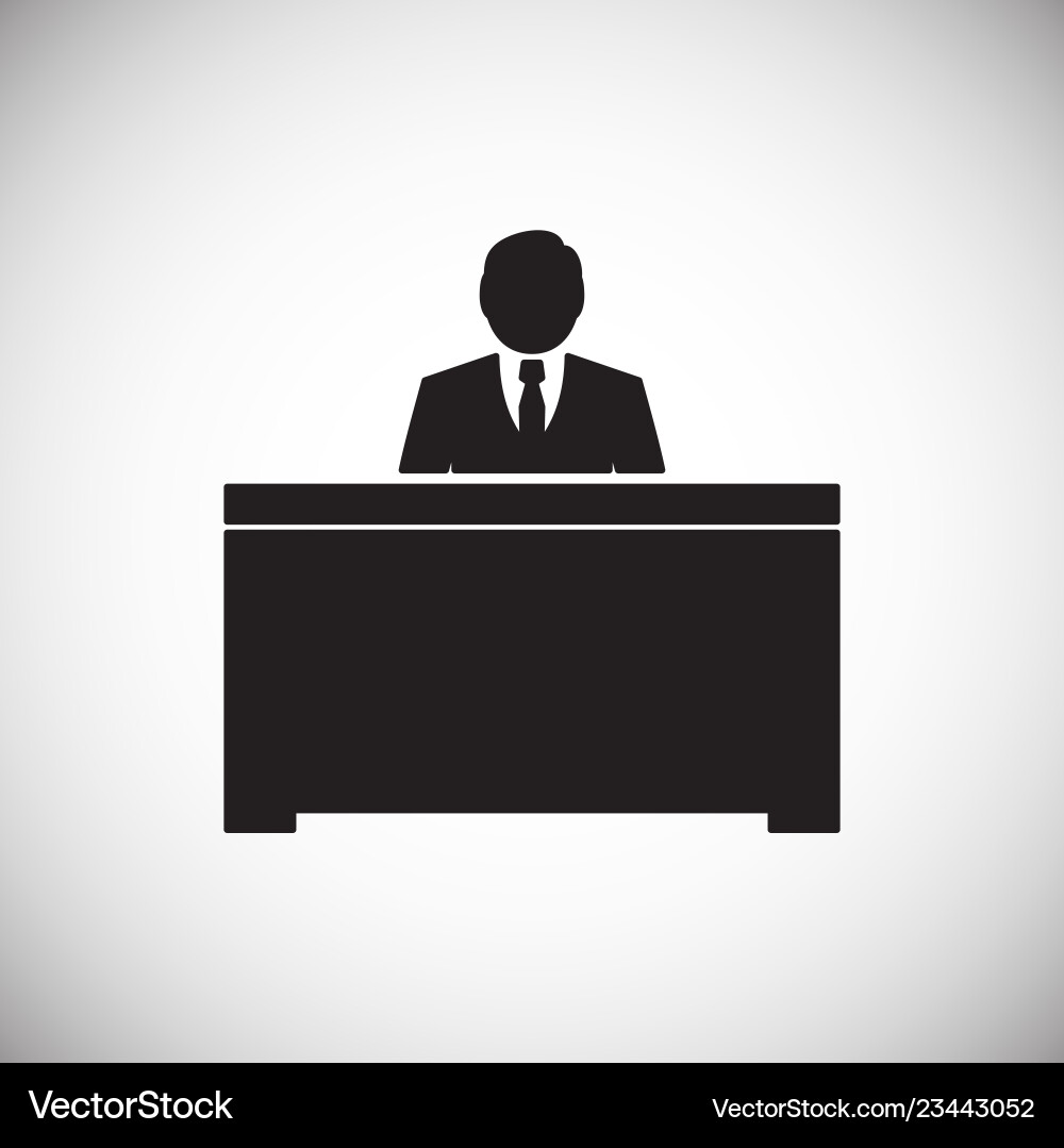 Businessman icon on white background for graphic Vector Image