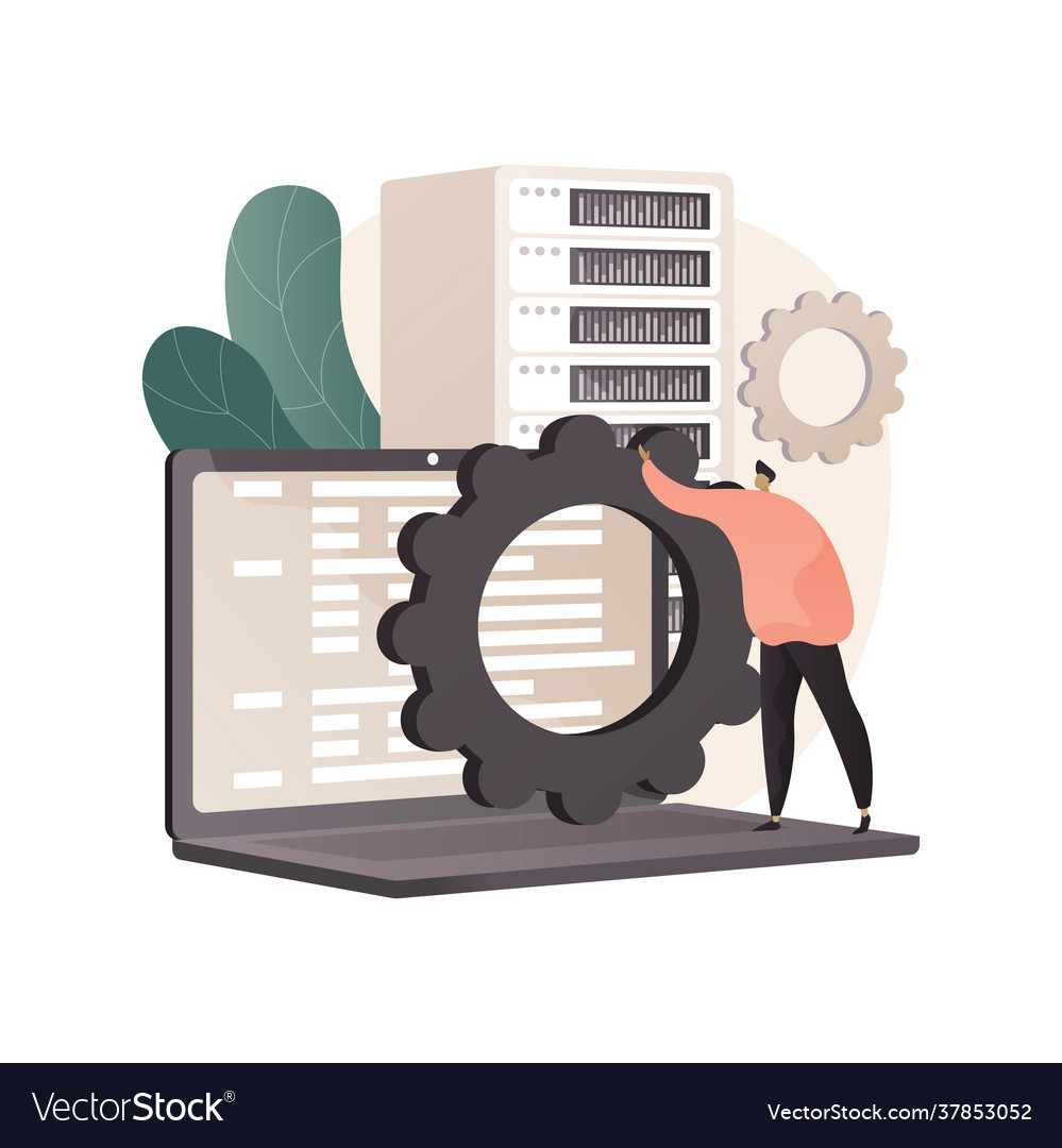 Database Abstract Concept Royalty Free Vector Image