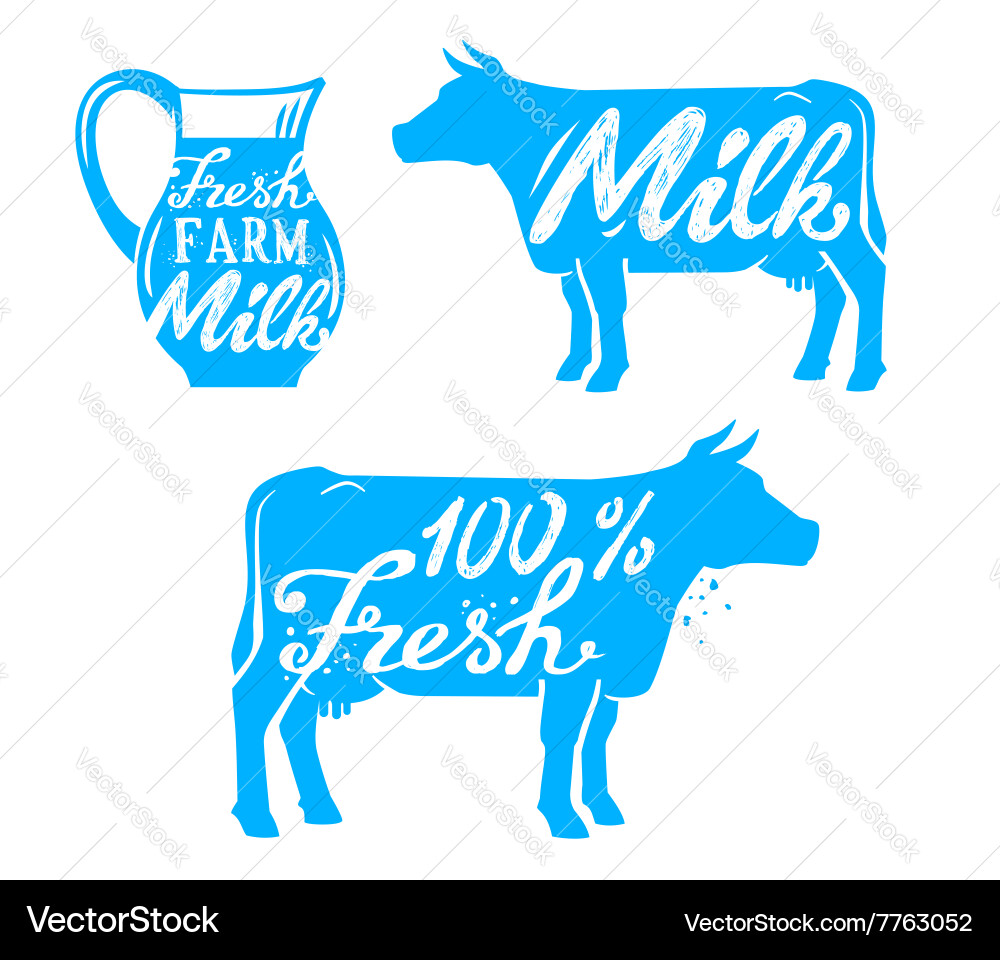 Farm Animal and text Royalty Free Vector Image