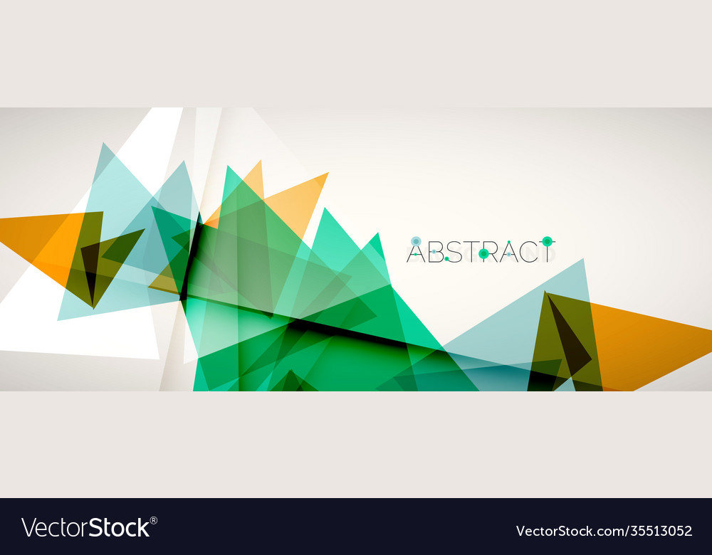 Geometric abstract background color triangle Vector Image