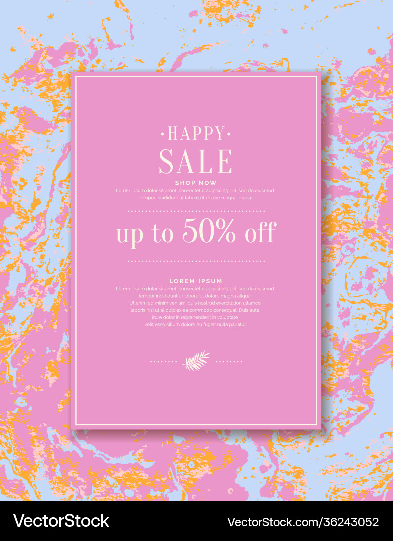Original concept discount sale poster Royalty Free Vector