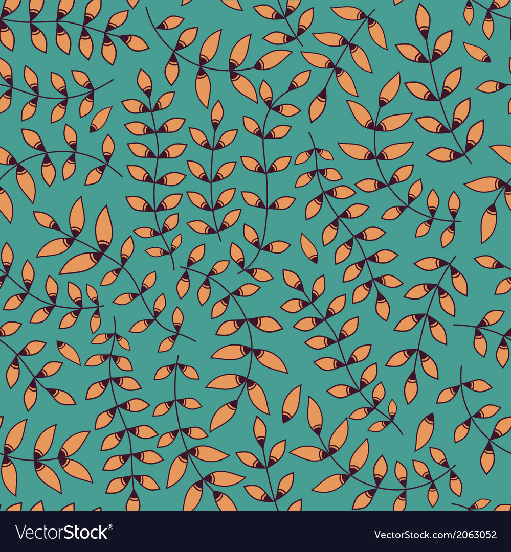 Seamless pattern with leaf abstract texture Vector Image