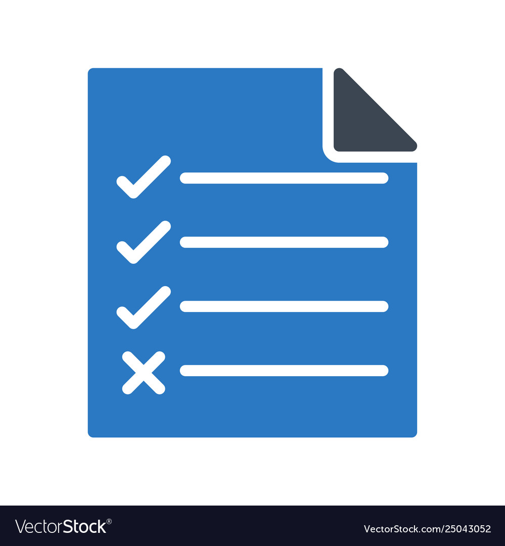 Task list Royalty Free Vector Image - VectorStock