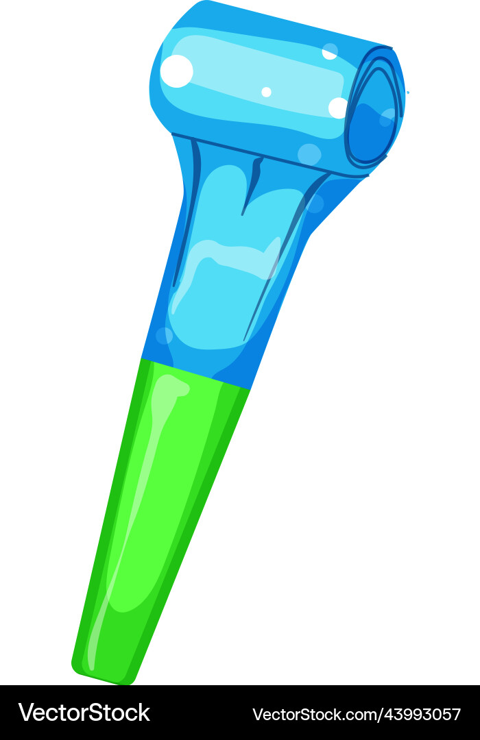 Celebration party whistle cartoon Royalty Free Vector Image